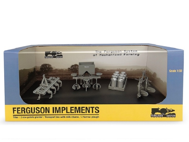 Universal Hobbies - Ferguson Werktuigen set - 4 stuks - 1 32